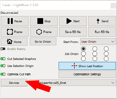 MAC Connecting A Thunder Laser To LightBurn Via Ethernet