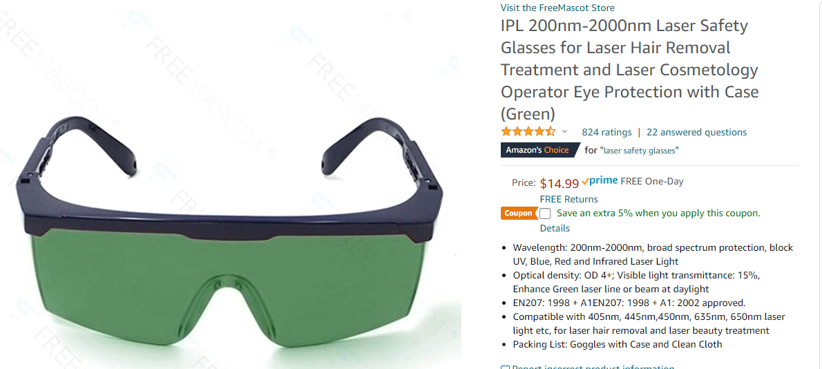 SAFETY INFO: FIBER Laser Radiation, PPE, & Fire Suppression