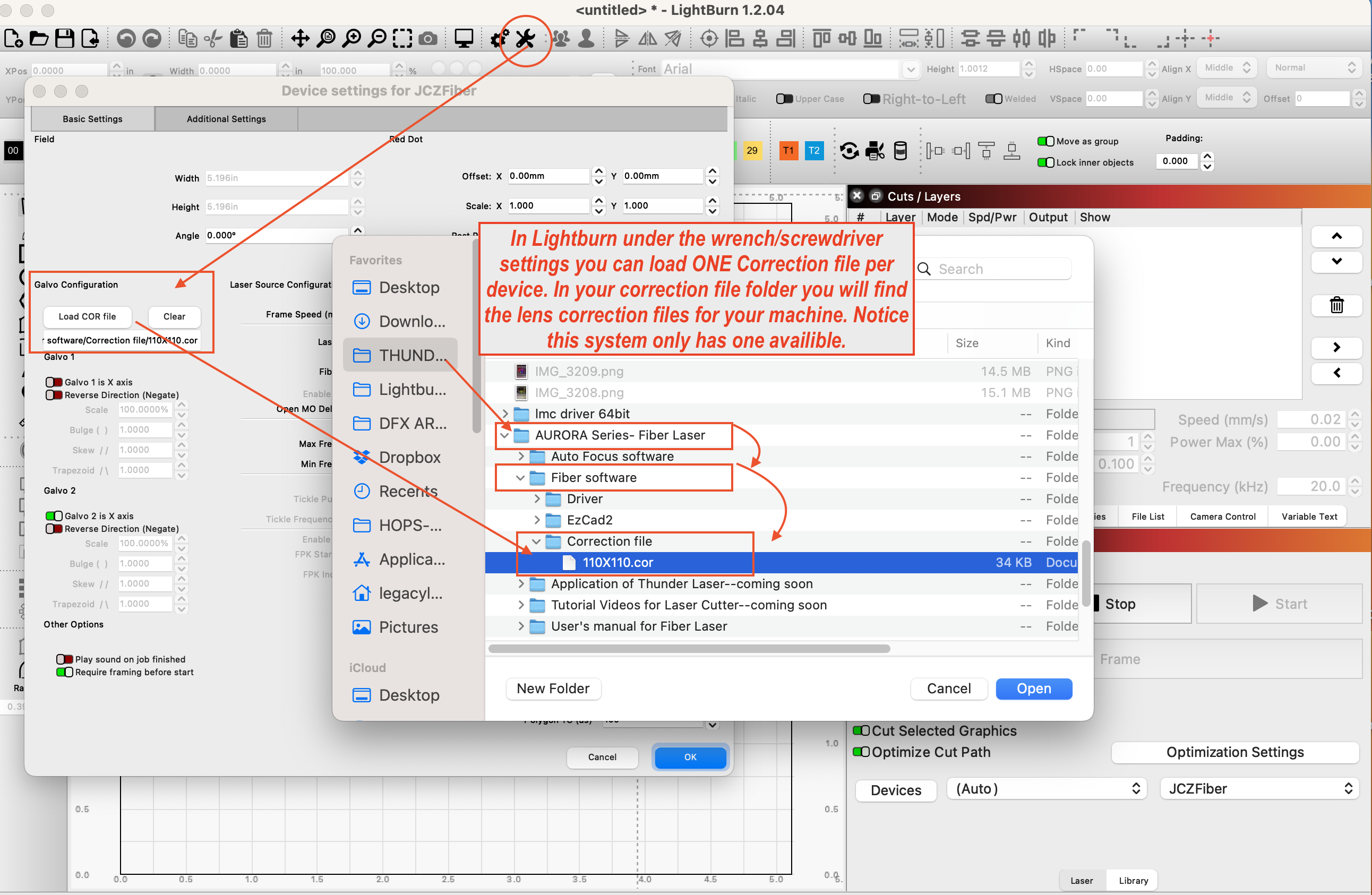 Aurora Installing Lightburn (non-Pro)